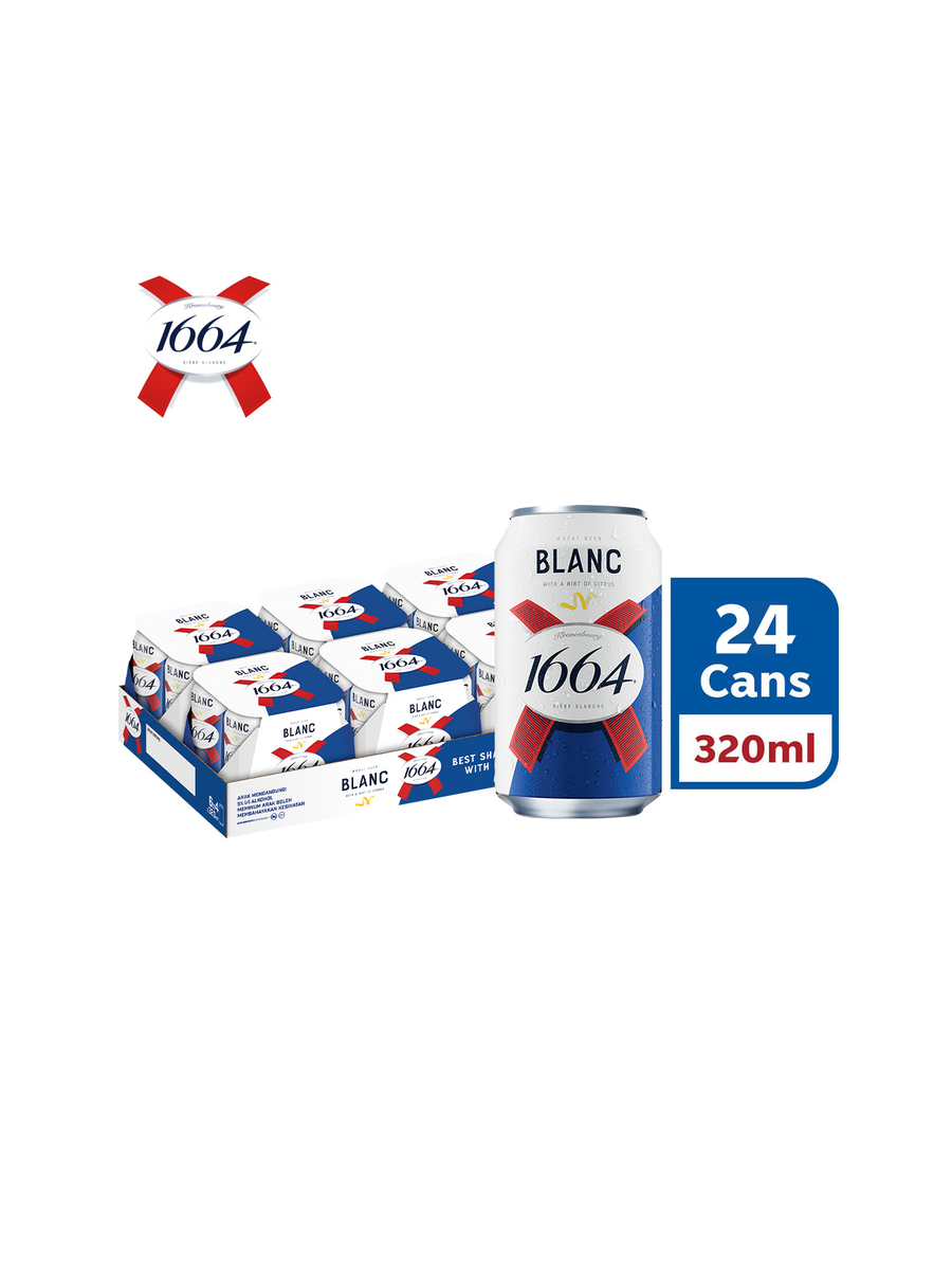 KRONENBOURG 1664 BLANC CAN 24*320ML – Village Grocer - KL Gateway Mall