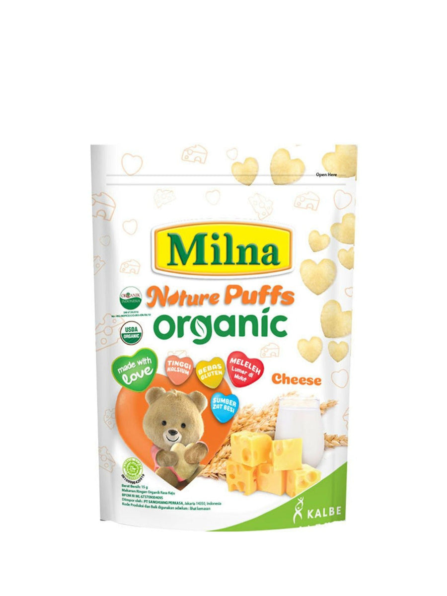 MILNA NATURE PUFF ORGANIC CHEESE 15G – Village Grocer - KL Gateway Mall